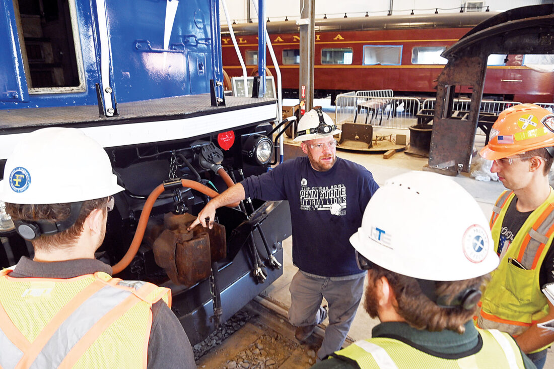 Hands-on training: Penn State locomotive’s move to Railroaders Memorial ...